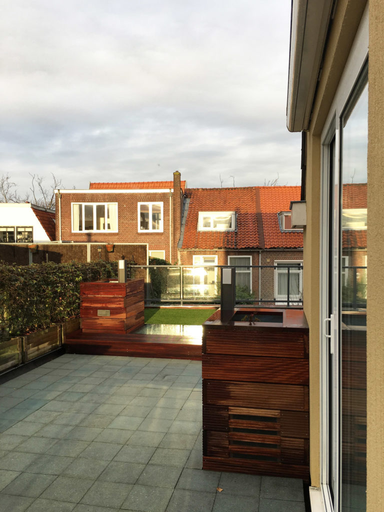 Inspiración: terraza en la azotea con vidrio transitable en Delft ...